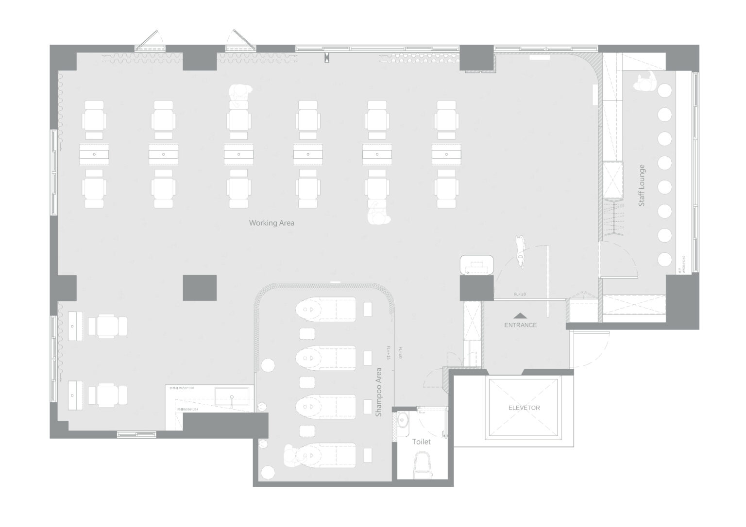 Poly. Ali hair salon | VAST DESIGN 阜室空間設計